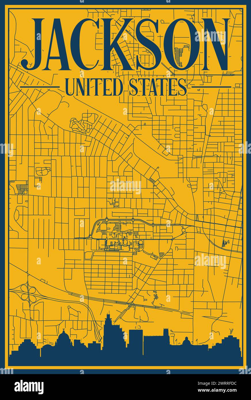 Jackson building structure Stock Vector Images - Alamy