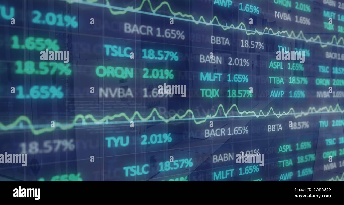 Image illustrates data processing on servers and stock exchange ...