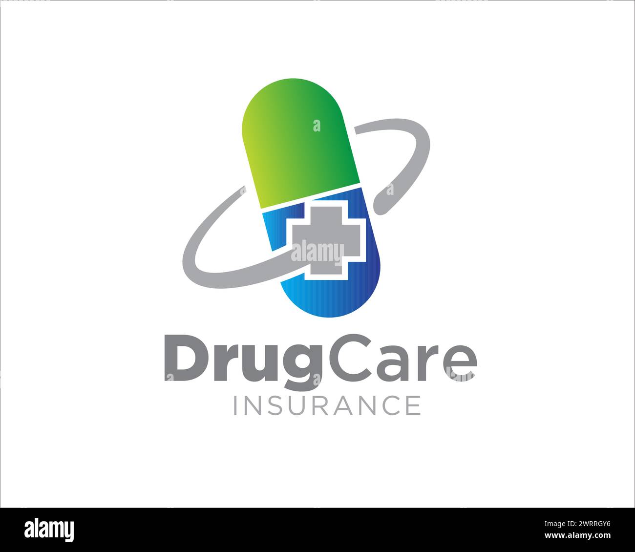 drug care logo for medicine and clinic logo designs Stock Vector Image ...
