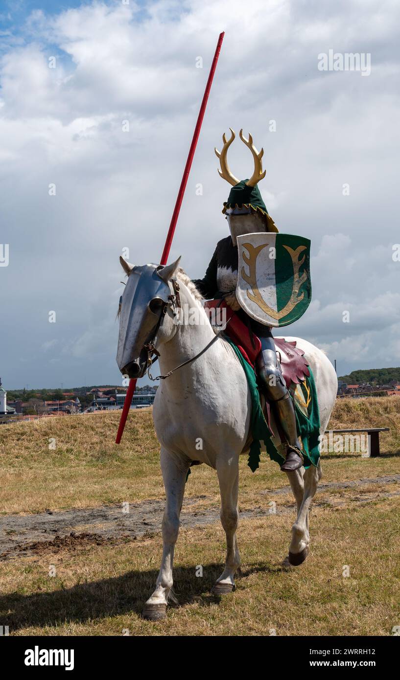 Knight on white horse hi-res stock photography and images - Alamy