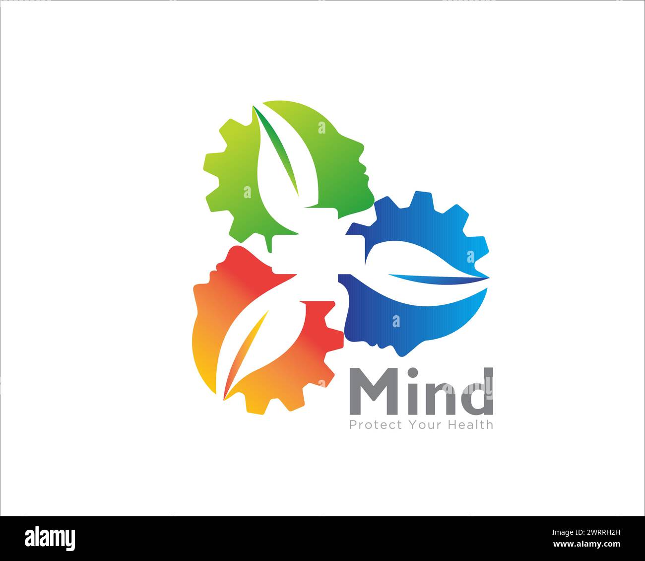 mind health logo designs for medical and consult logo Stock Vector ...
