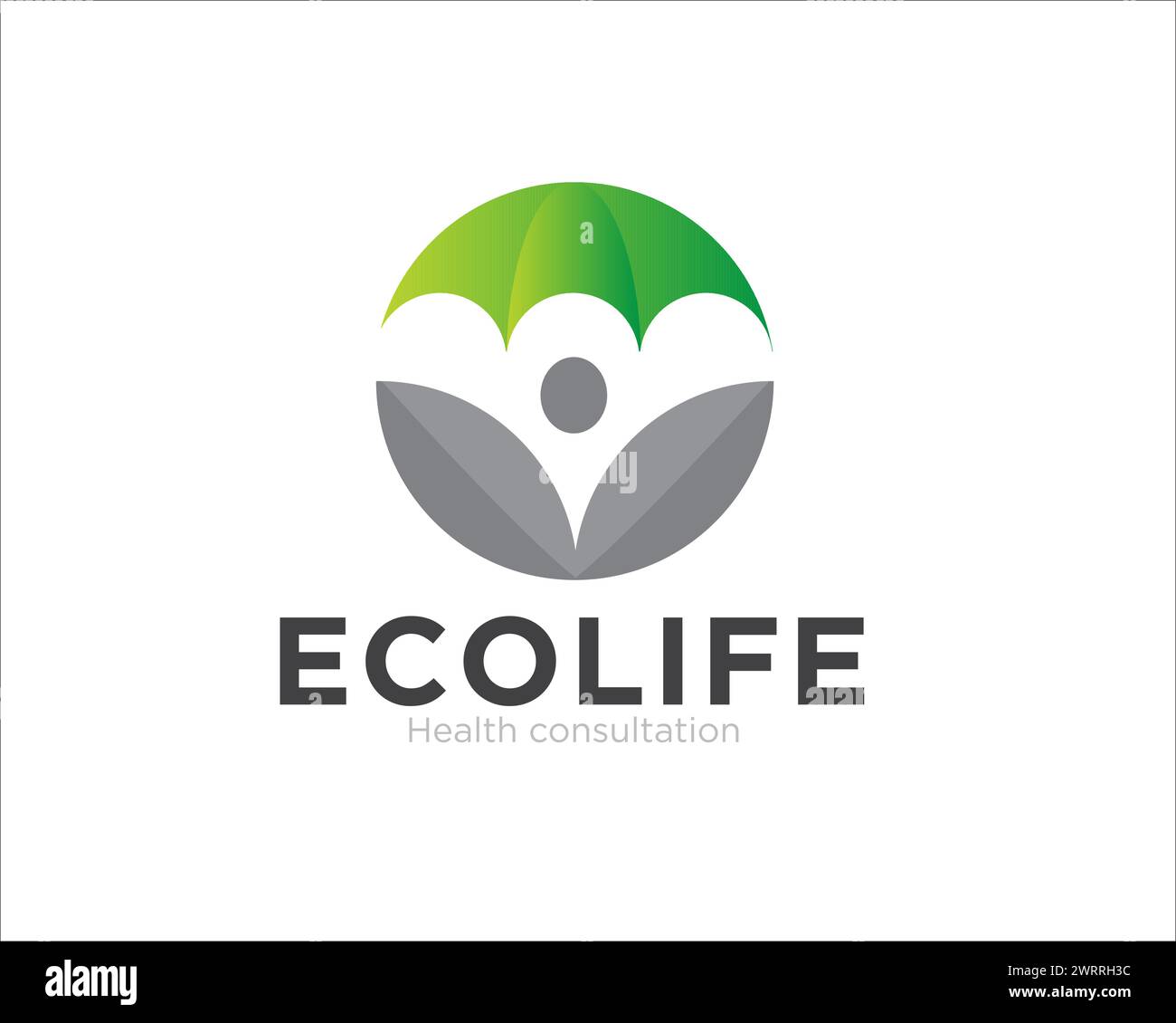 eco life insurance logo designs for medical and health protection logo ...