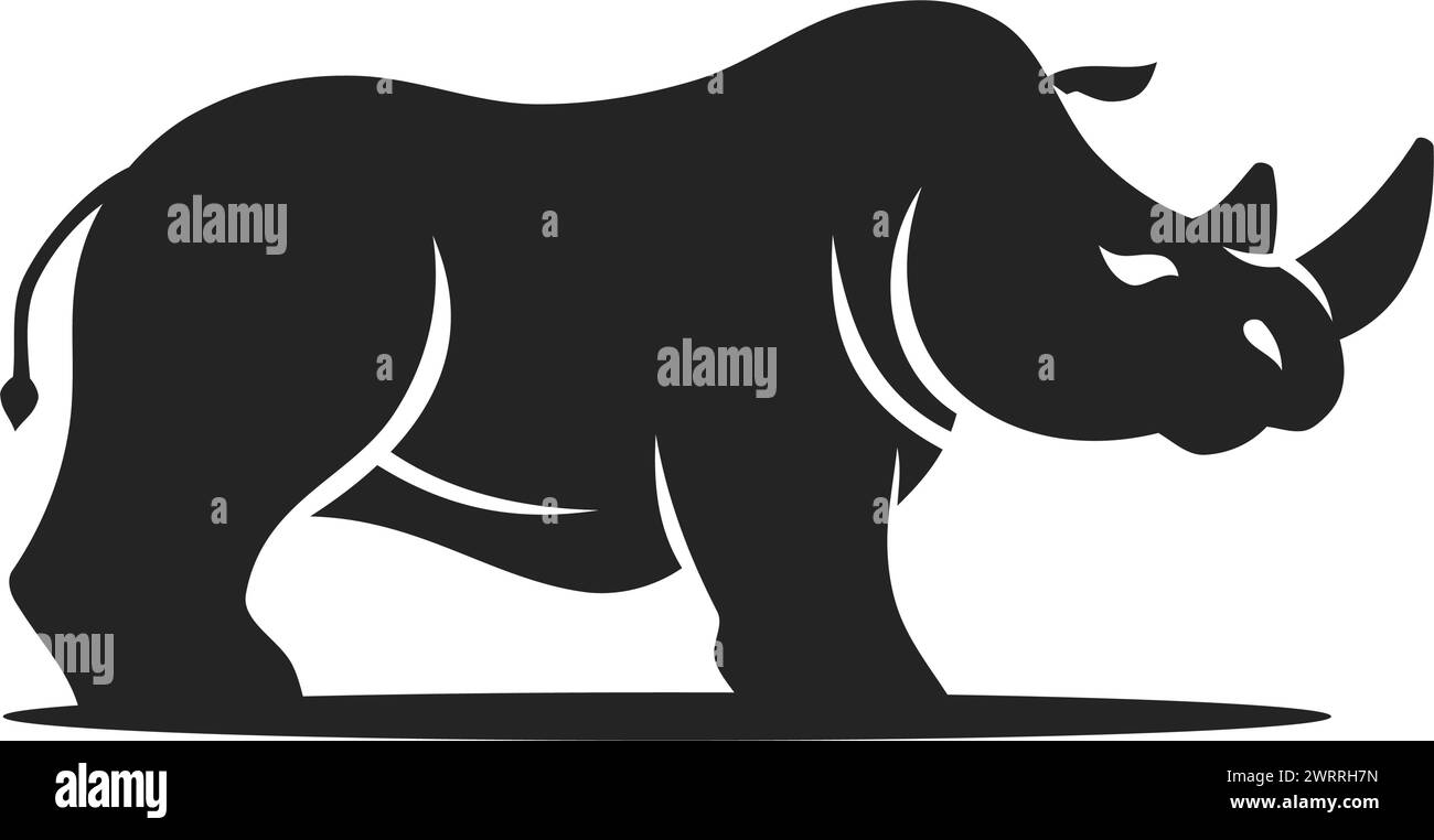 Rhino Logo template Isolated. Brand Identity. Icon Abstract Vector ...