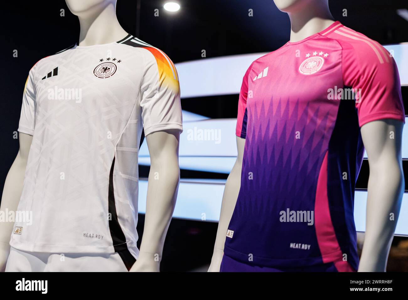 Herzogenaurach, Germany. 13th Mar, 2024. The official jerseys of the ...