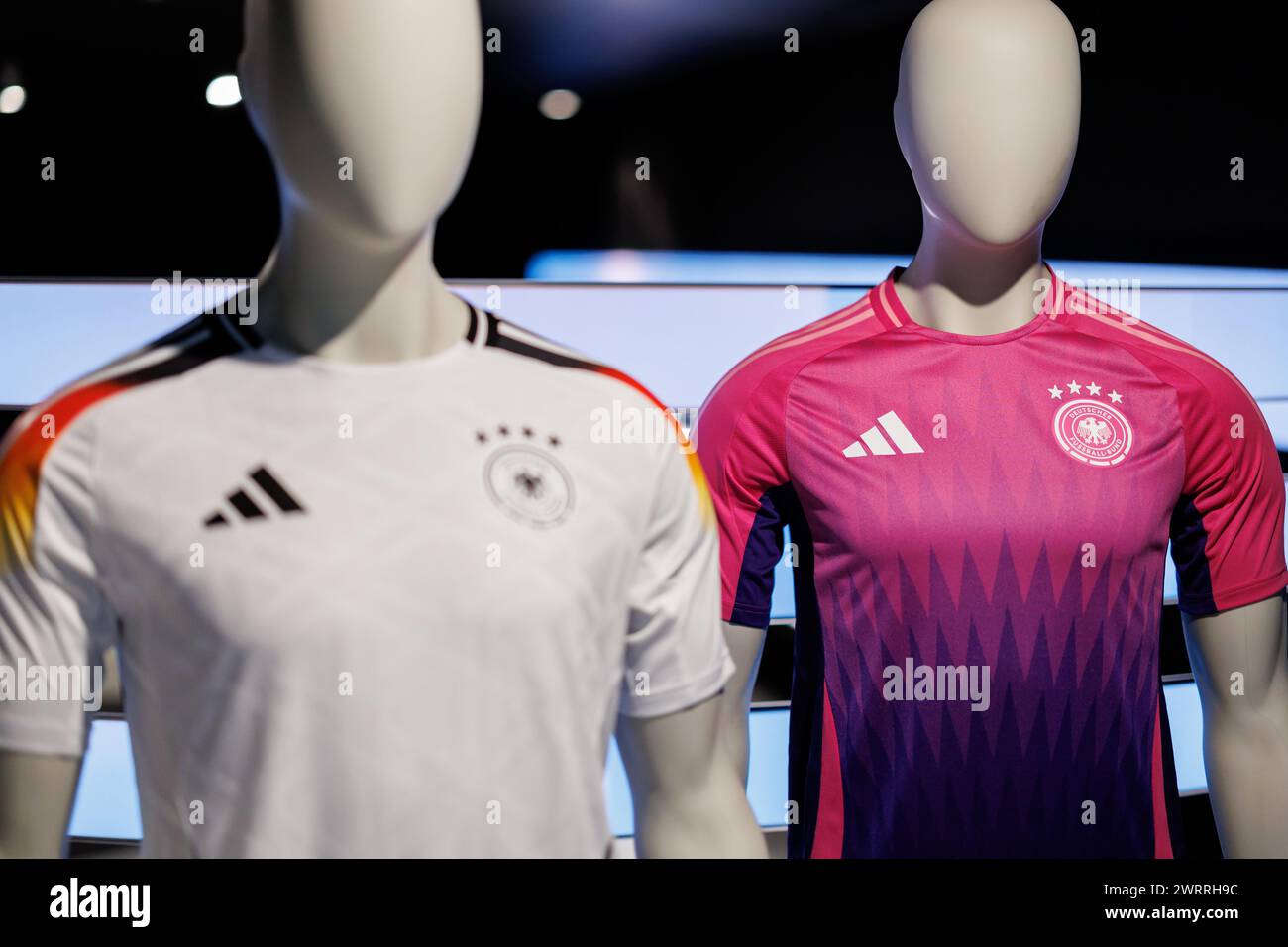 Herzogenaurach, Germany. 13th Mar, 2024. The official jerseys of the ...