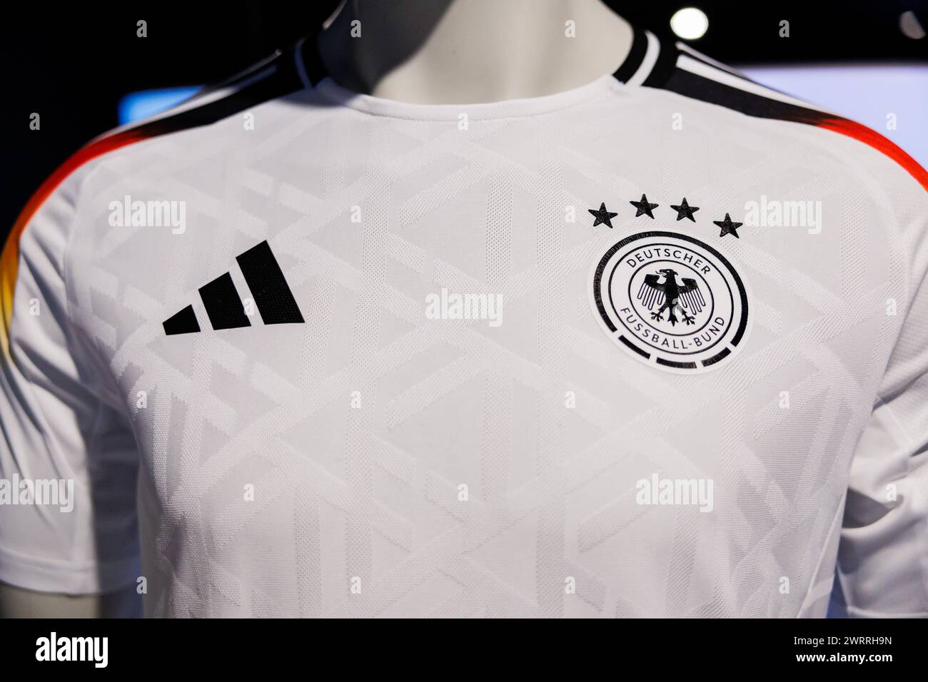 Football jerseys on display hi-res stock photography and images - Alamy