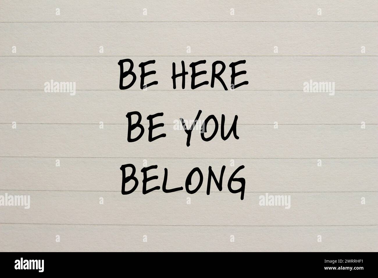 Belong symbol concept words hi-res stock photography and images - Alamy