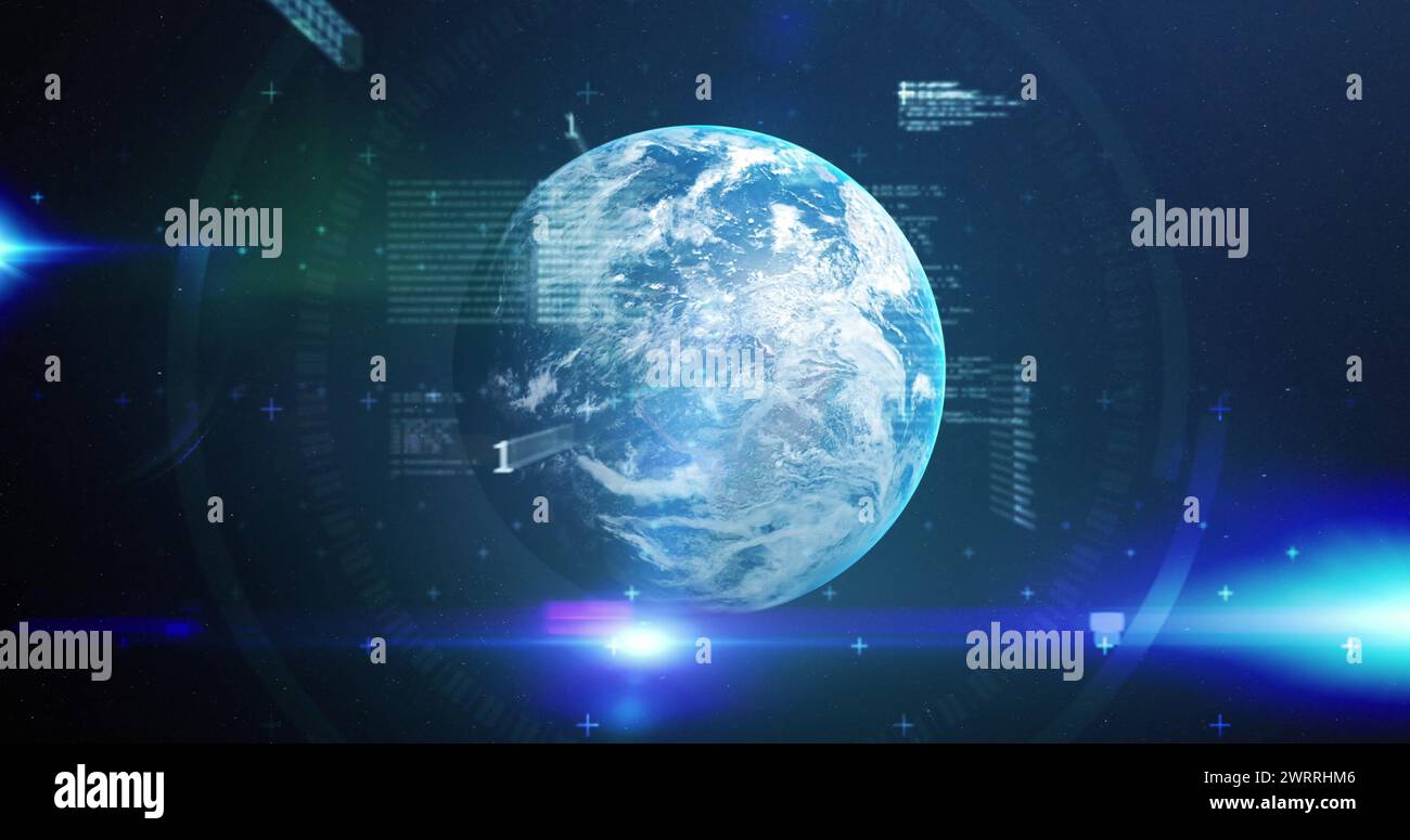Big data infographic map hi-res stock photography and images - Alamy