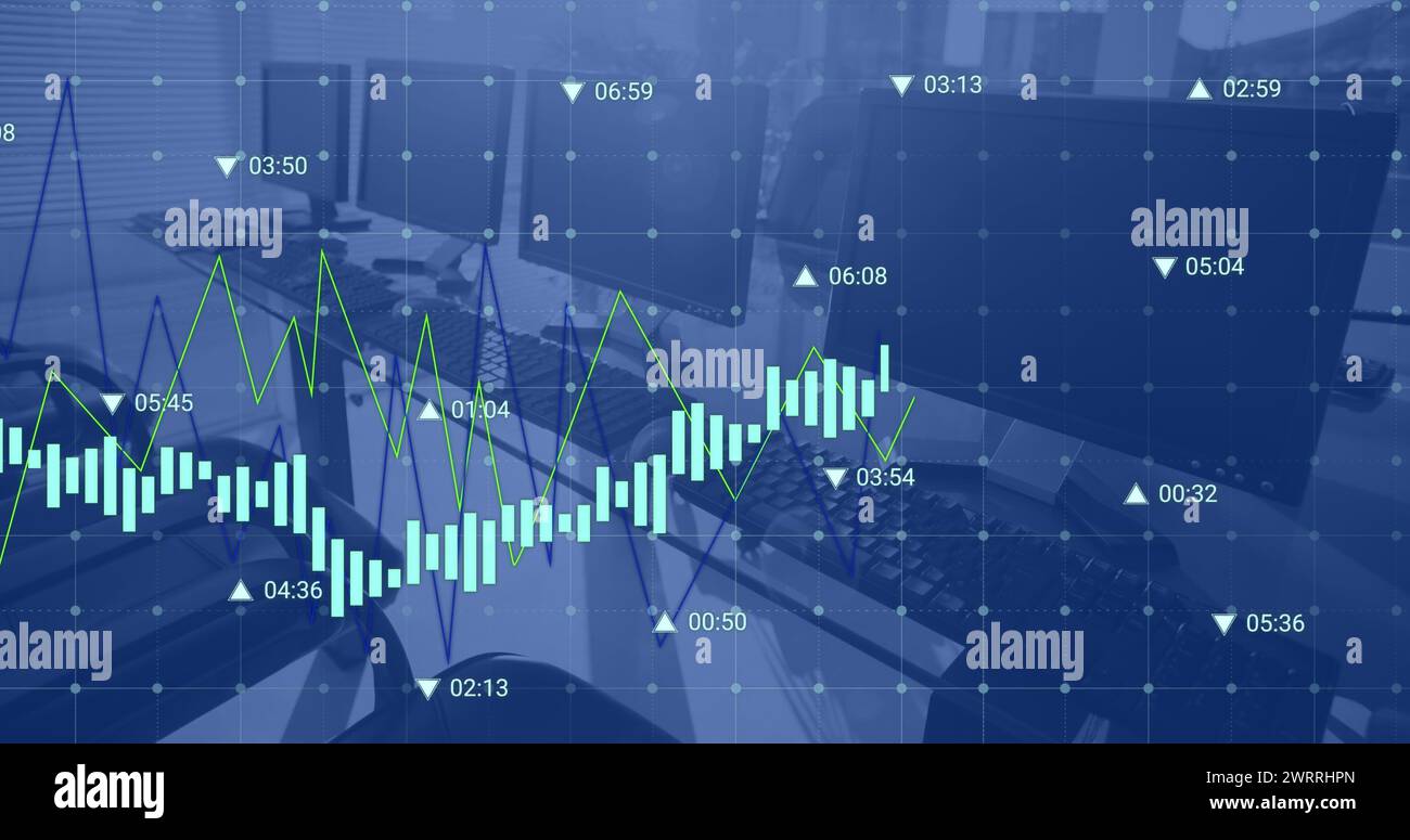 The image is a computer-generated image of different graphs with ...