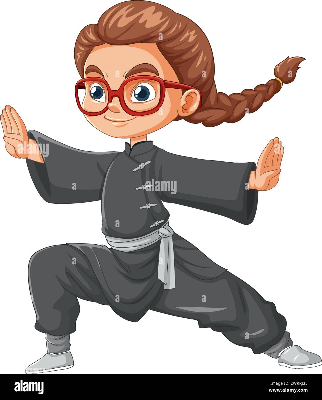 Karate gi cartoon hi-res stock photography and images - Alamy