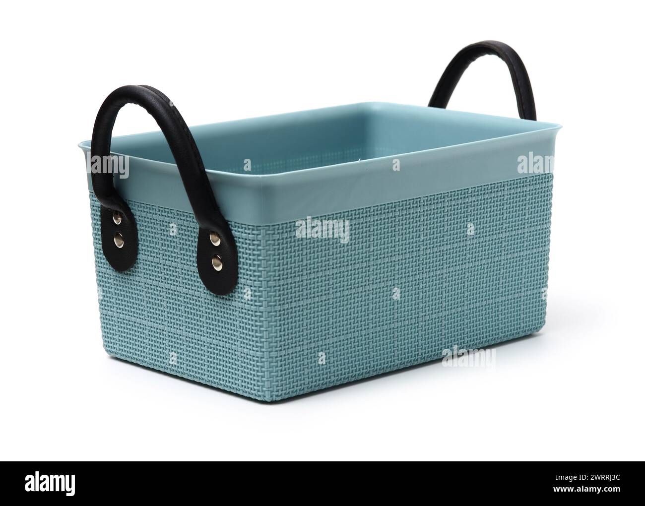 Empty shopping basket isolated on white background Stock Photo - Alamy