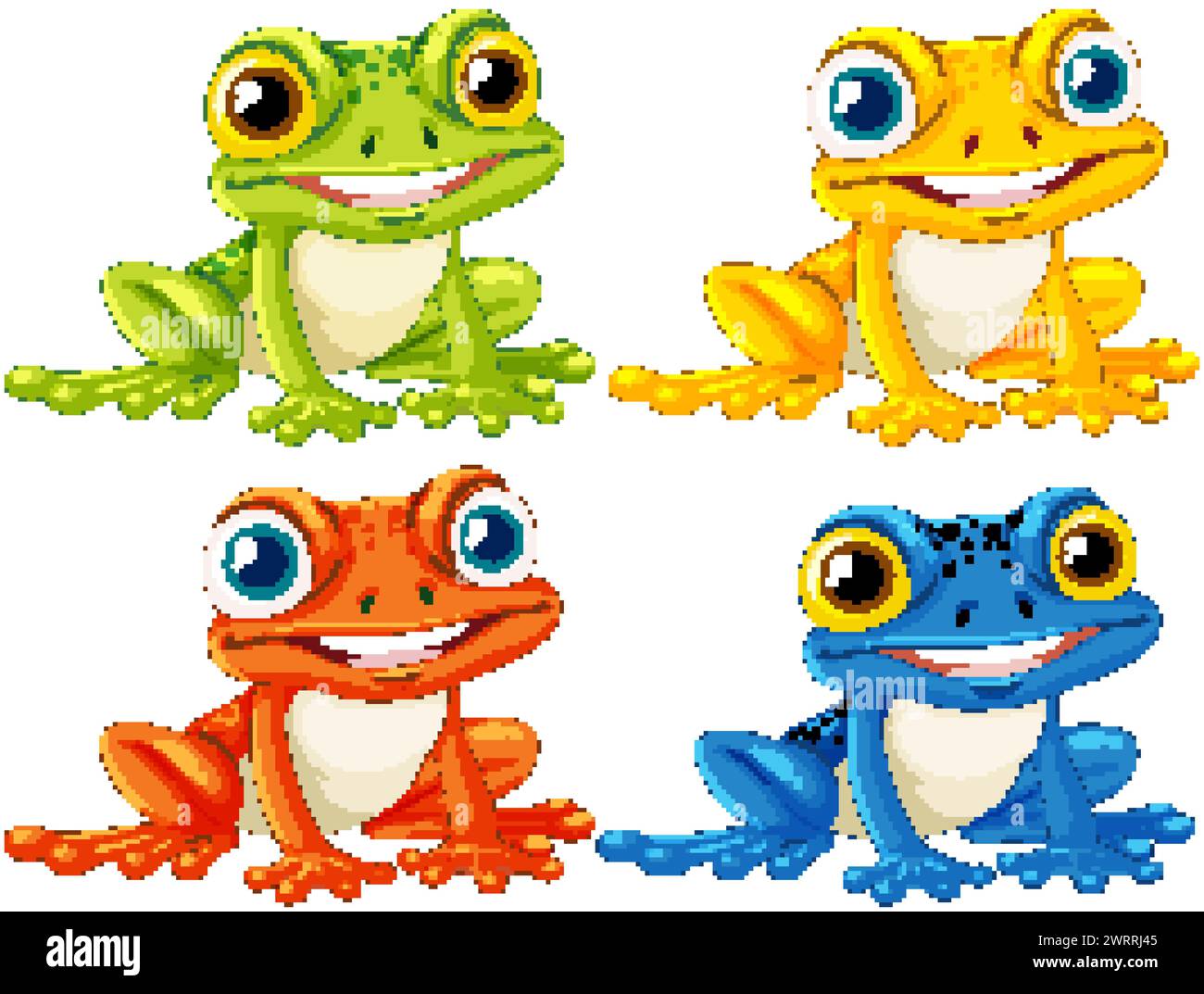 Cartoon frogs hi-res stock photography and images - Alamy