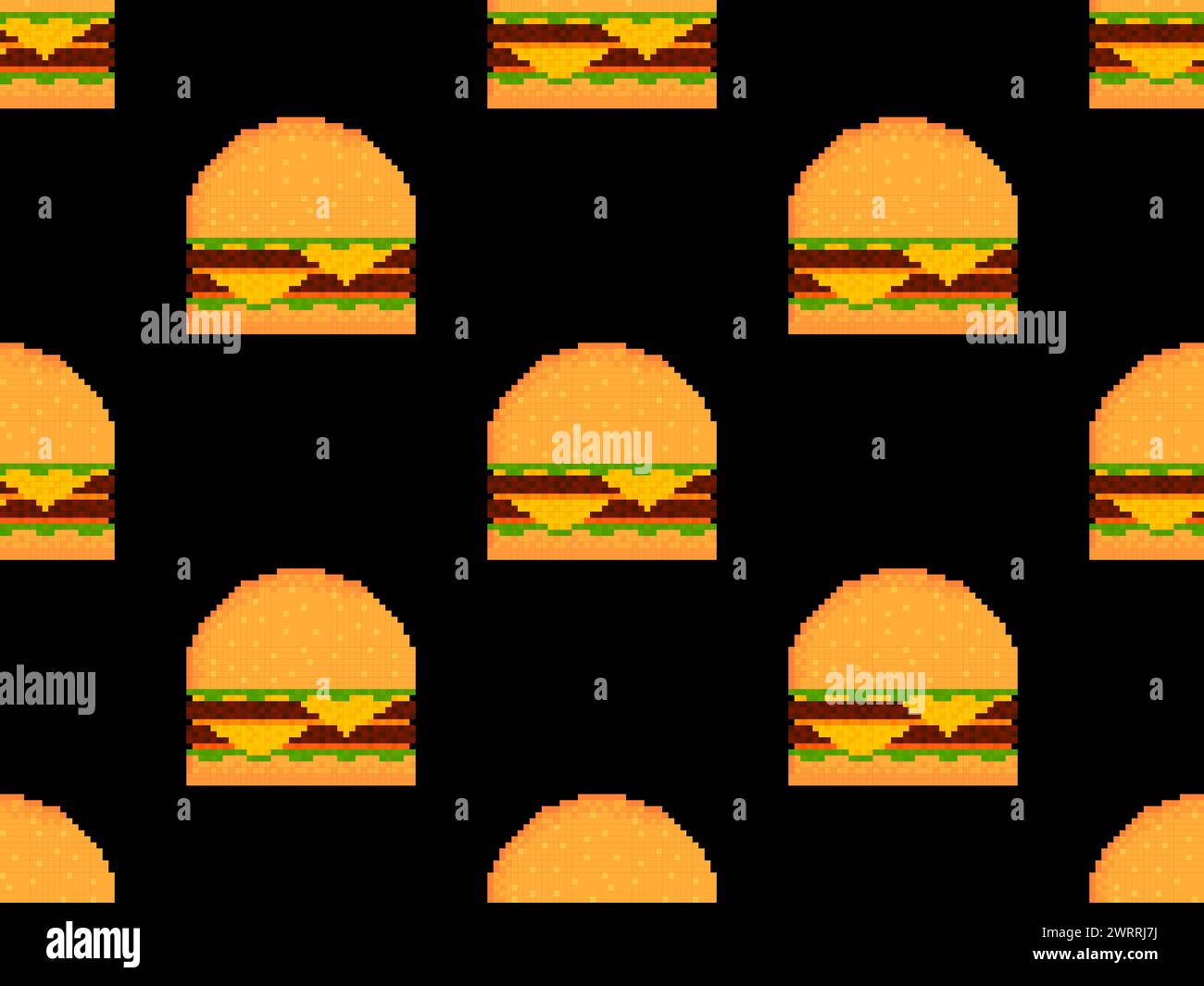 Burger pixel art hi-res stock photography and images - Alamy