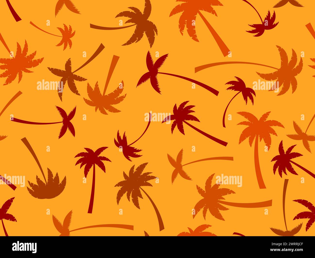 Seamless pattern with palm trees. Summer time, wallpaper with tropical ...