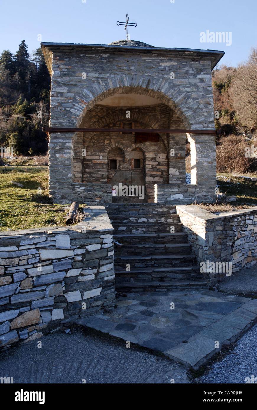 Greece, Thessaly, Larisa, Elassona Karya village monastery of Panagia ...