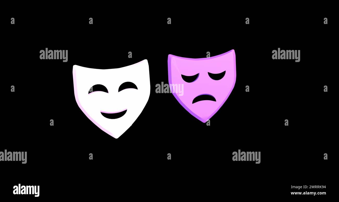Happy sad mask hi-res stock photography and images - Alamy