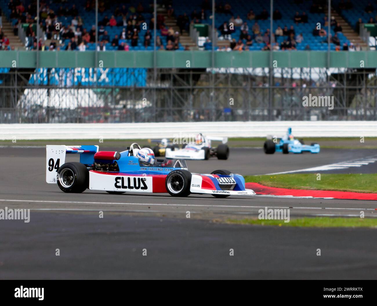Martin Wood driving his 1978, White, Blue and Red, March 782, during ...