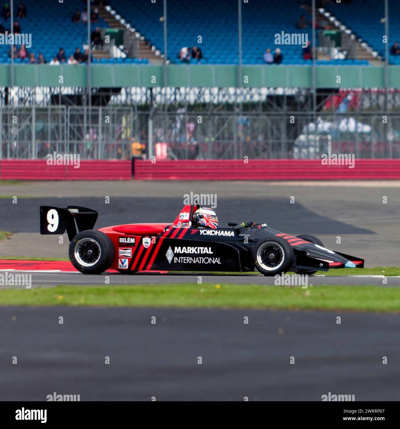 Craig Dolby driving his 1984, Black and Red, Ralt RT3, during the Derek ...
