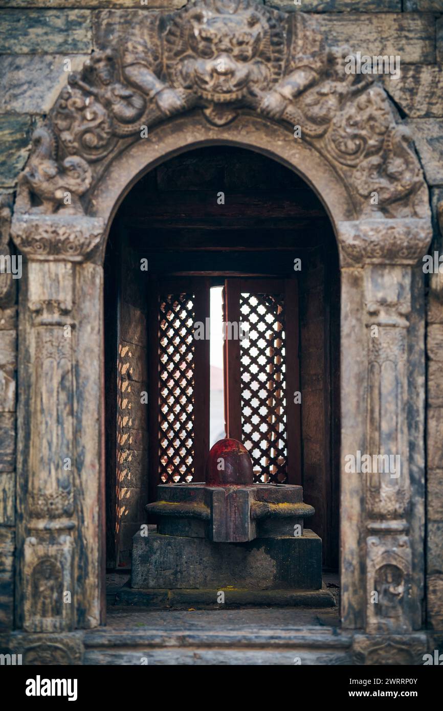 Ancient votive shrine of Pandra Shivalaya with Shiva Lingam in ...