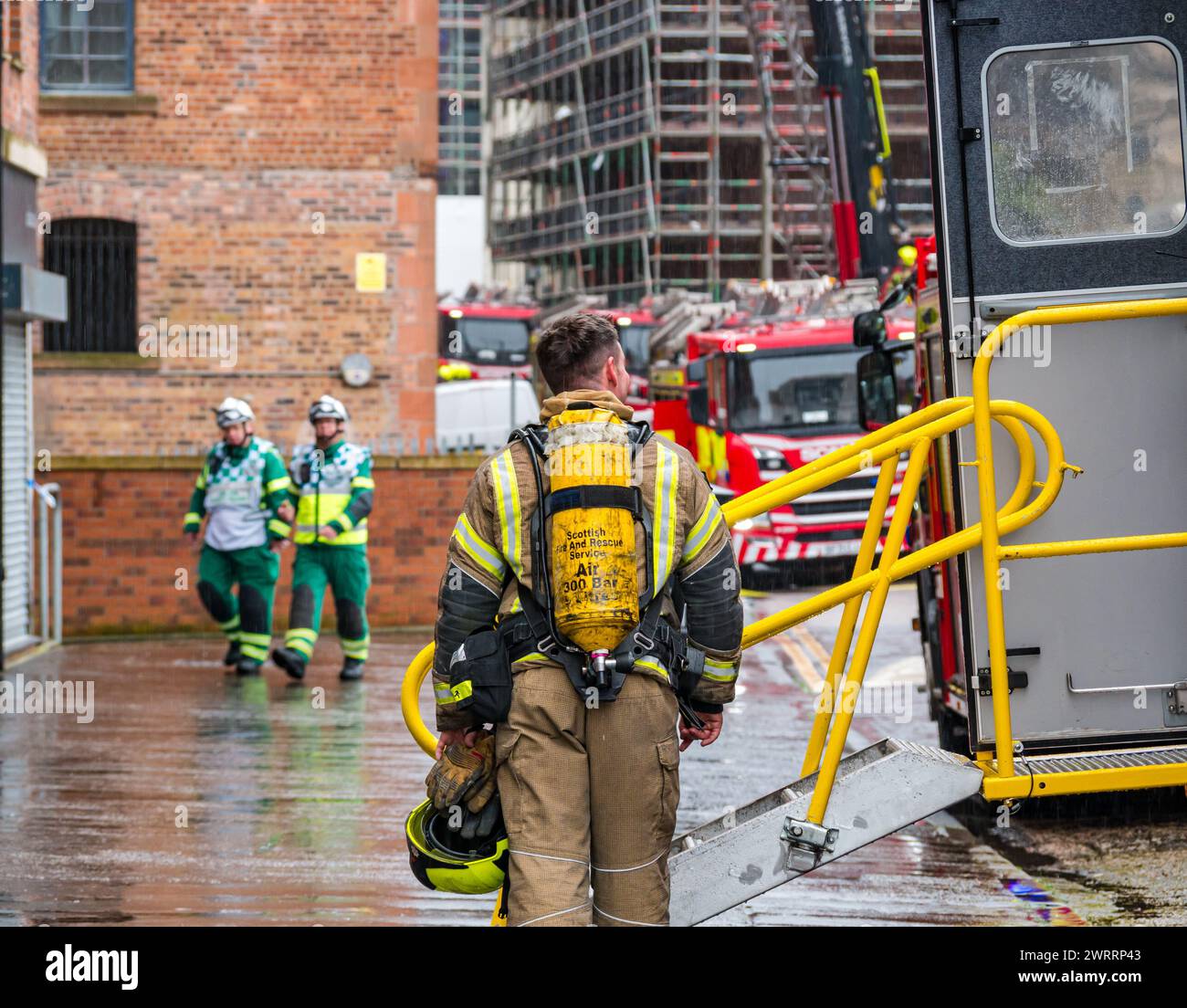 Edinburgh, Scotland, UK, 14th March 2024. Fire at block of flats in ...