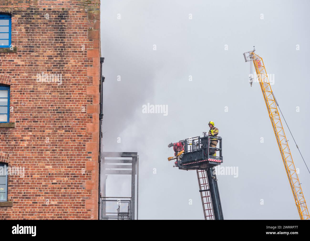 Edinburgh, Scotland, UK, 14th March 2024. Fire at block of flats in ...