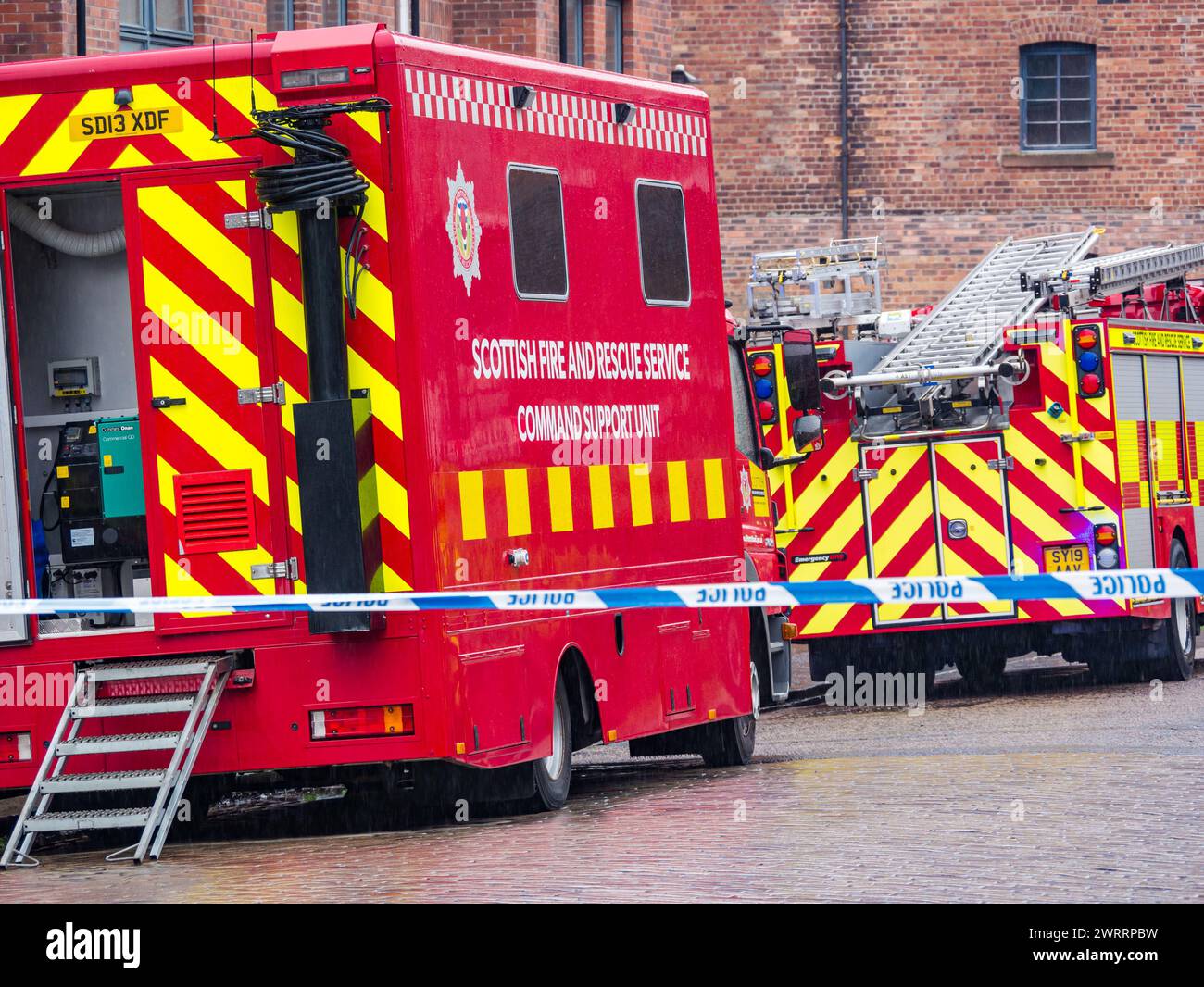 Edinburgh, Scotland, UK, 14th March 2024. Fire at block of flats in ...