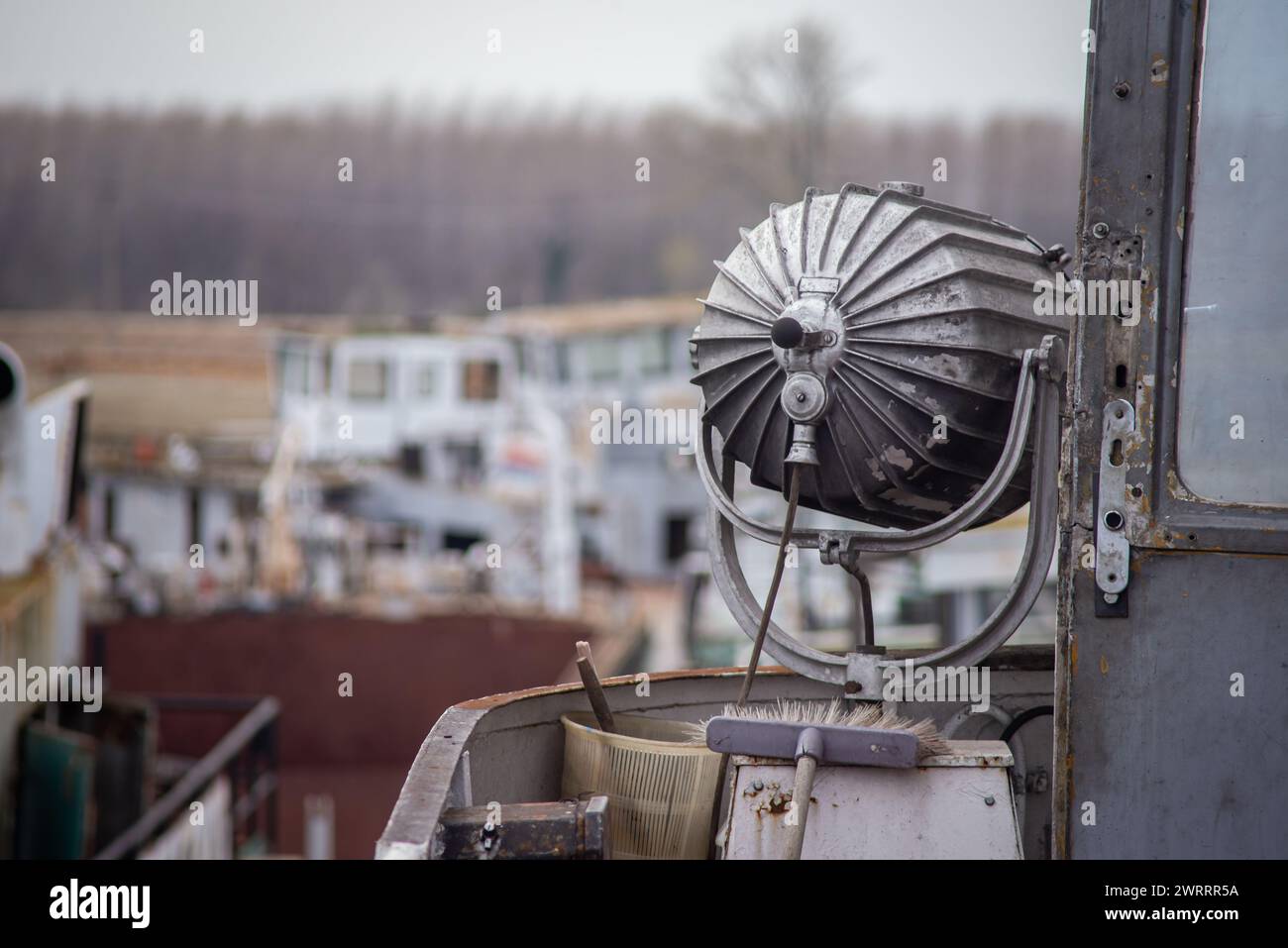 Old river vessels rust on dock repair shop Stock Photo - Alamy