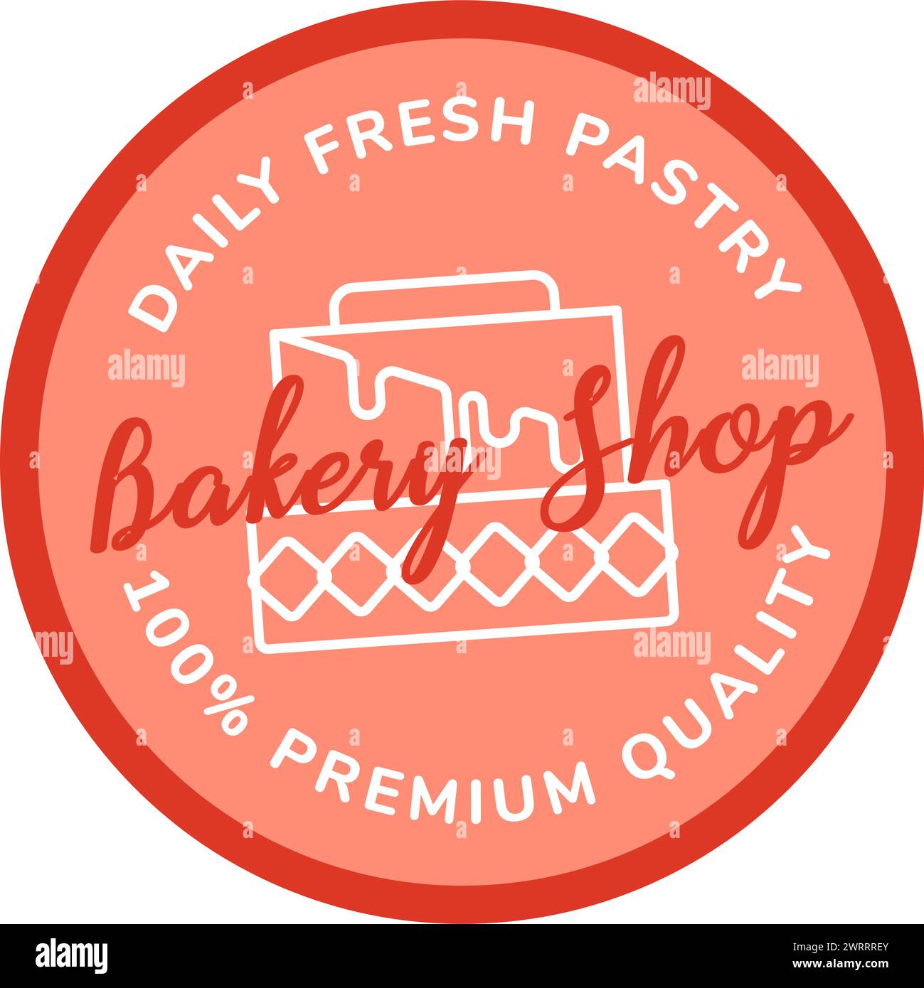 Premium quality fresh pastry, bakery shop logo Stock Vector Image & Art ...