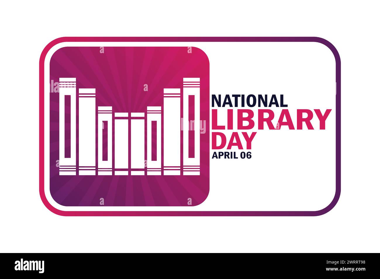 National Library Day. Holiday concept. Template for background, banner ...