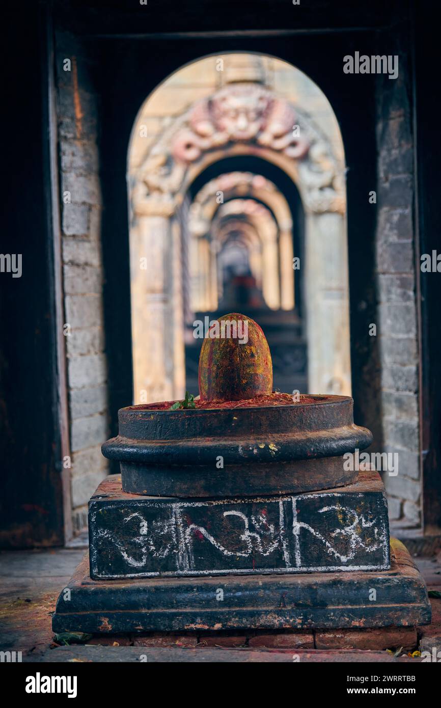 Ancient votive shrine of Pandra Shivalaya with Shiva Lingam in ...