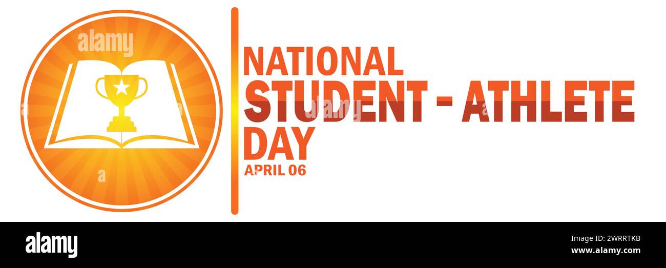 National Student Athlete Day. Suitable for greeting card, poster and ...