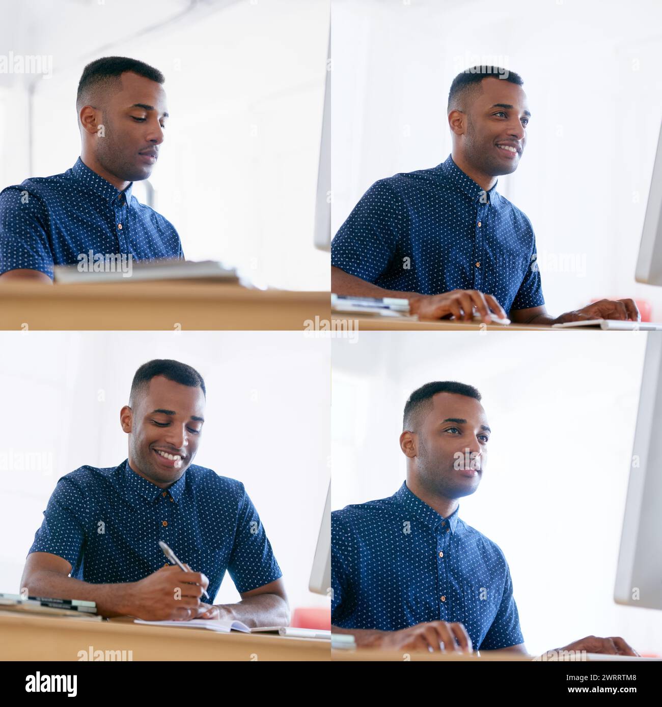Collage african american businessman hi-res stock photography and ...