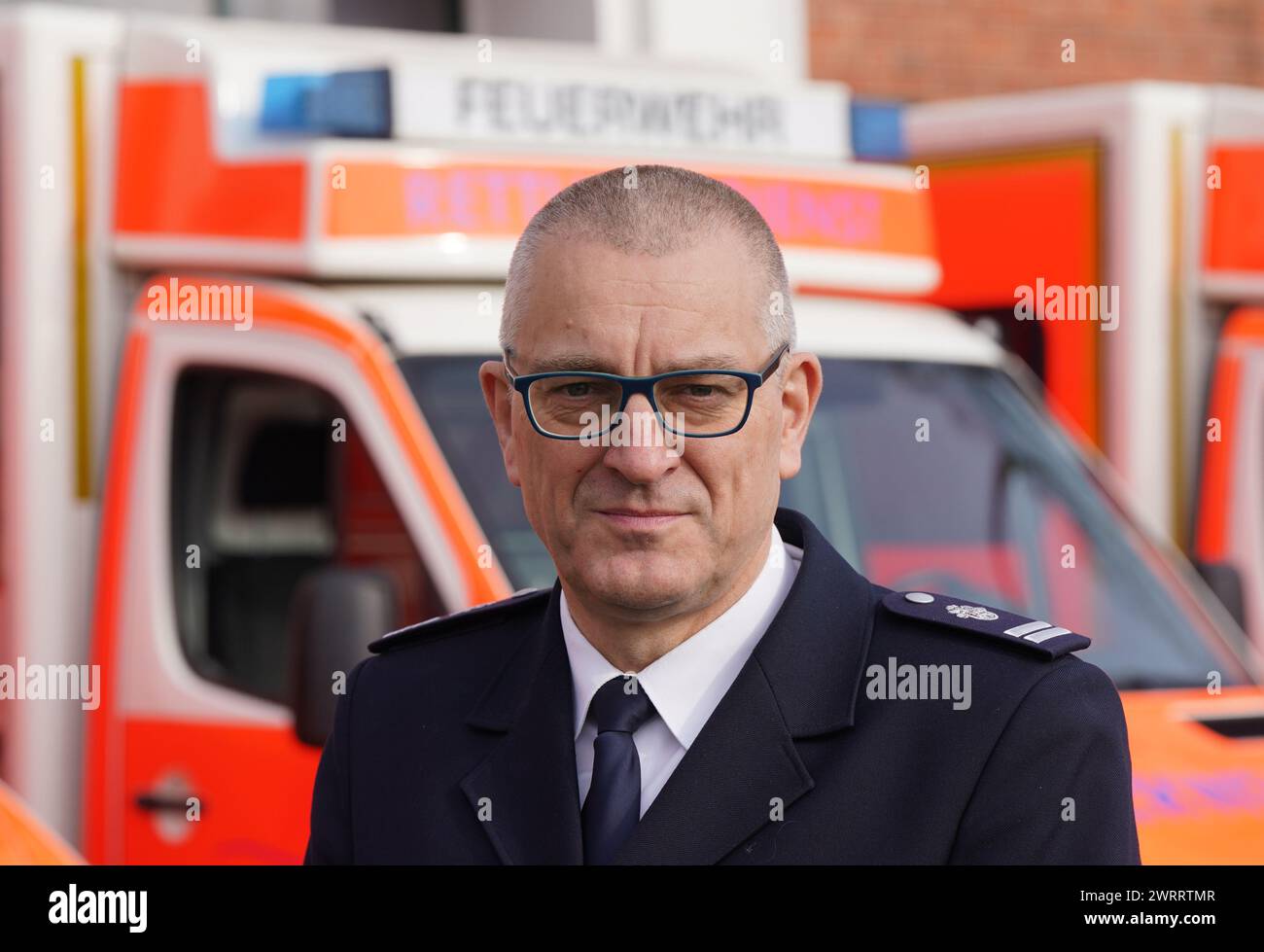 Hamburg, Germany. 14th Mar, 2024. Fire Director Jan Peters, Deputy ...
