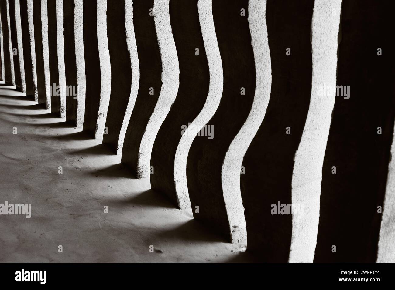 Symmetrical row of columns for maintain architectural structure ...