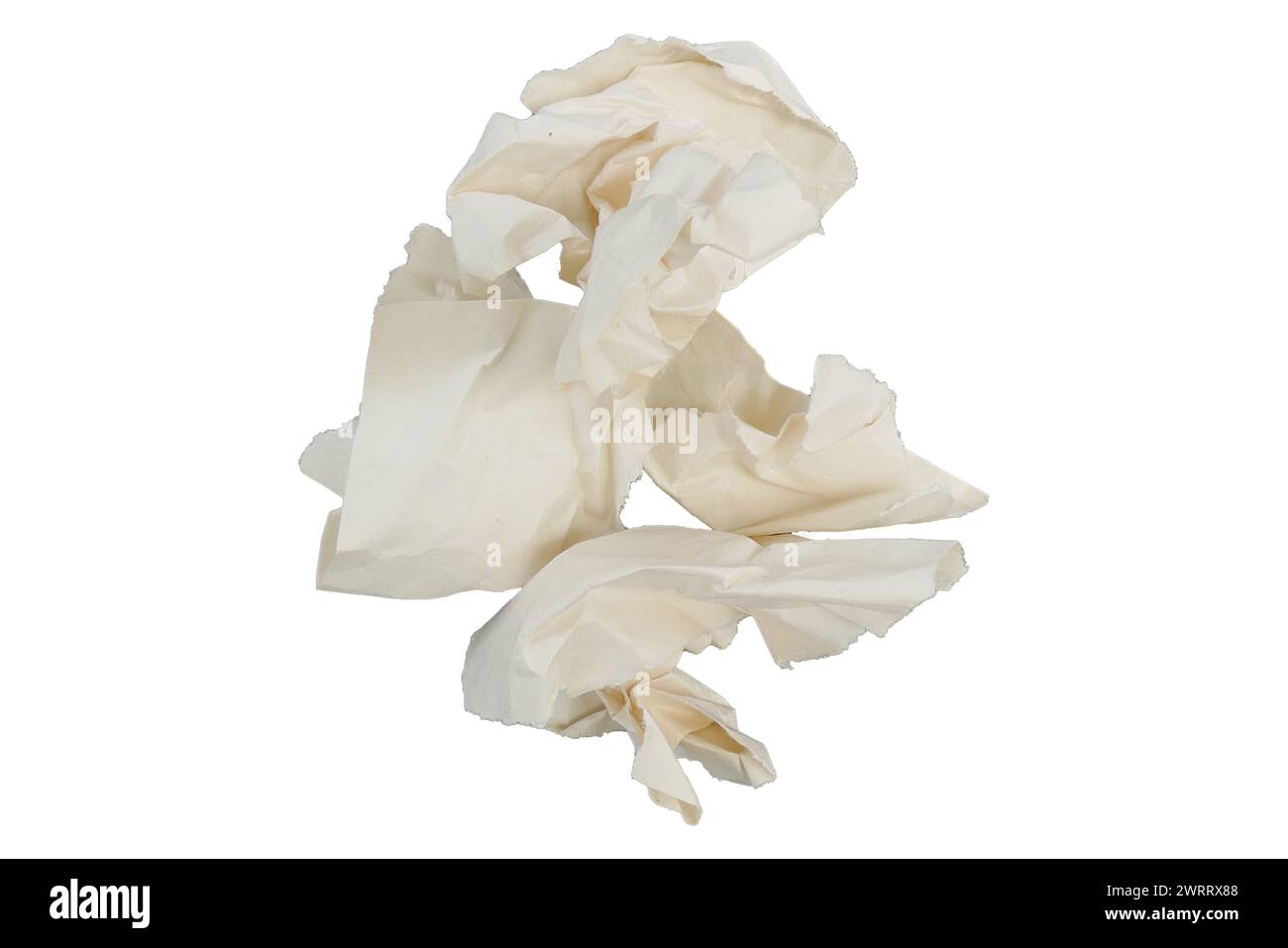 crumpled paper crumpled by hand Stock Photo - Alamy