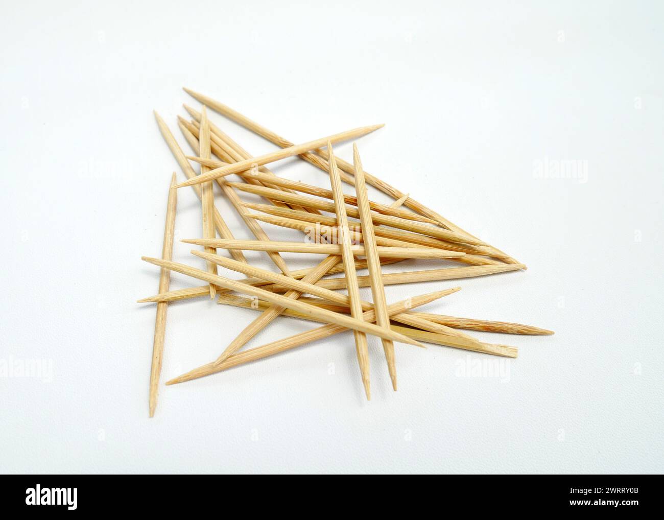 toothpicks isolated on white background Stock Photo - Alamy