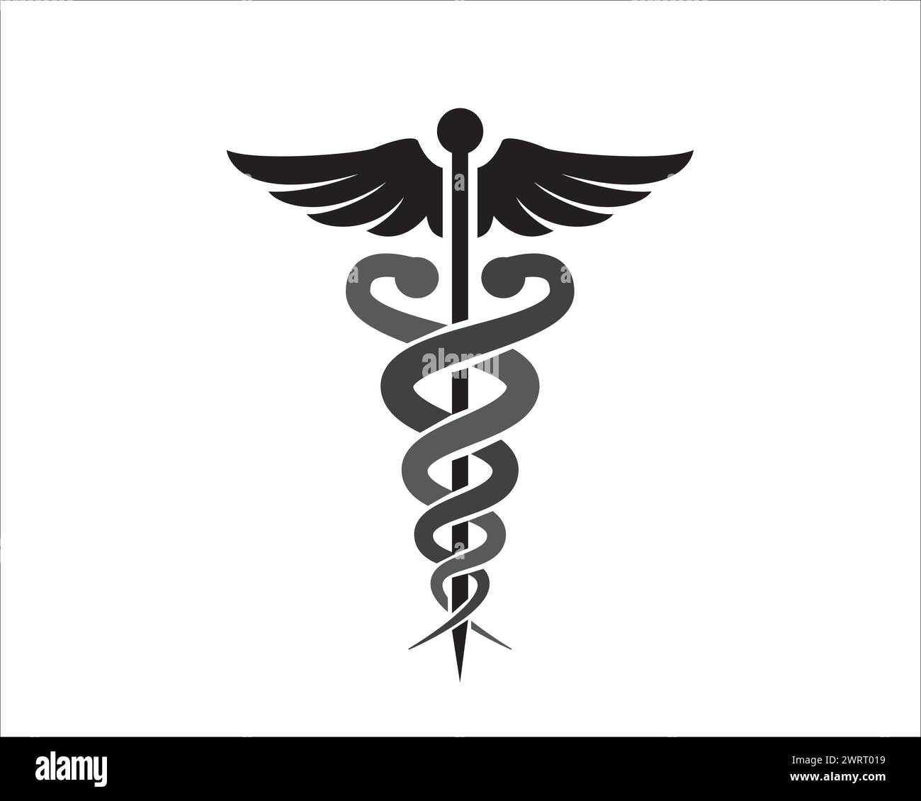 caduceus health logo designs for medical icon and health service Stock ...