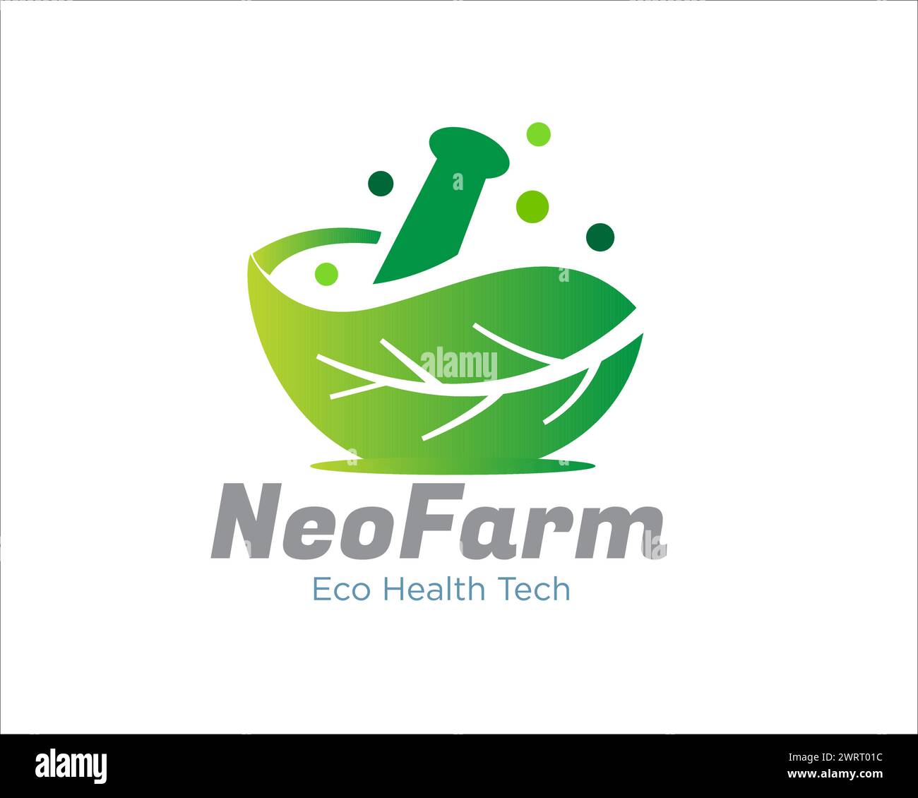 eco leaf pharmacy logo designs for medical clinic Stock Vector Image ...