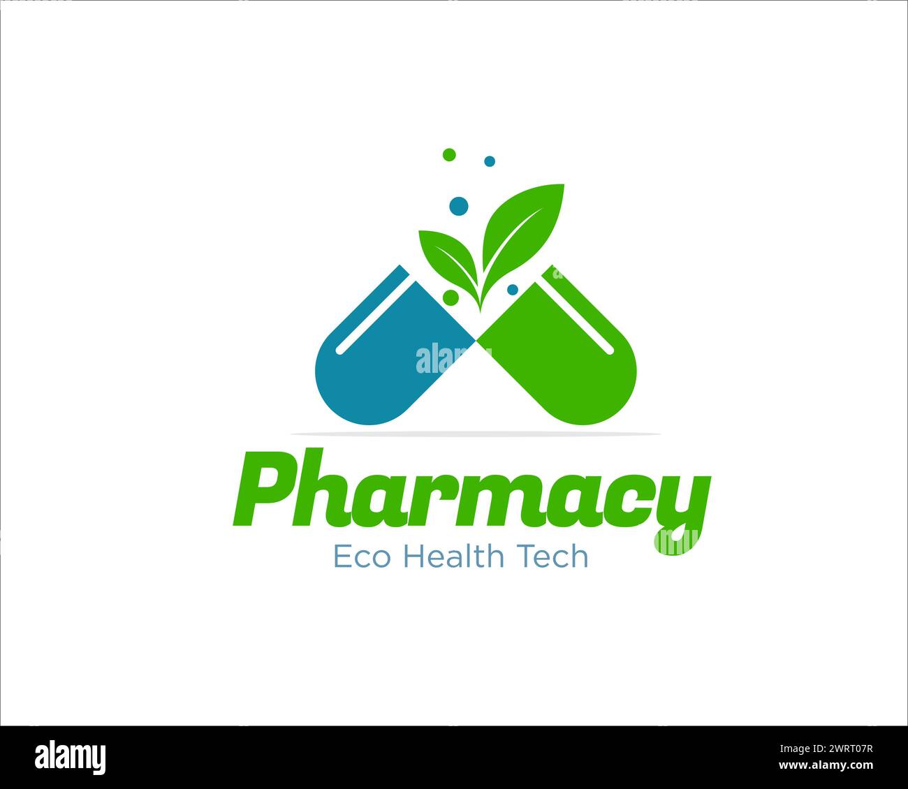 eco pharmacy logo designs with pill and leaf figure for medical service ...