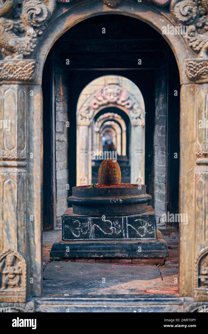 Ancient votive shrine of Pandra Shivalaya with Shiva Lingam in ...