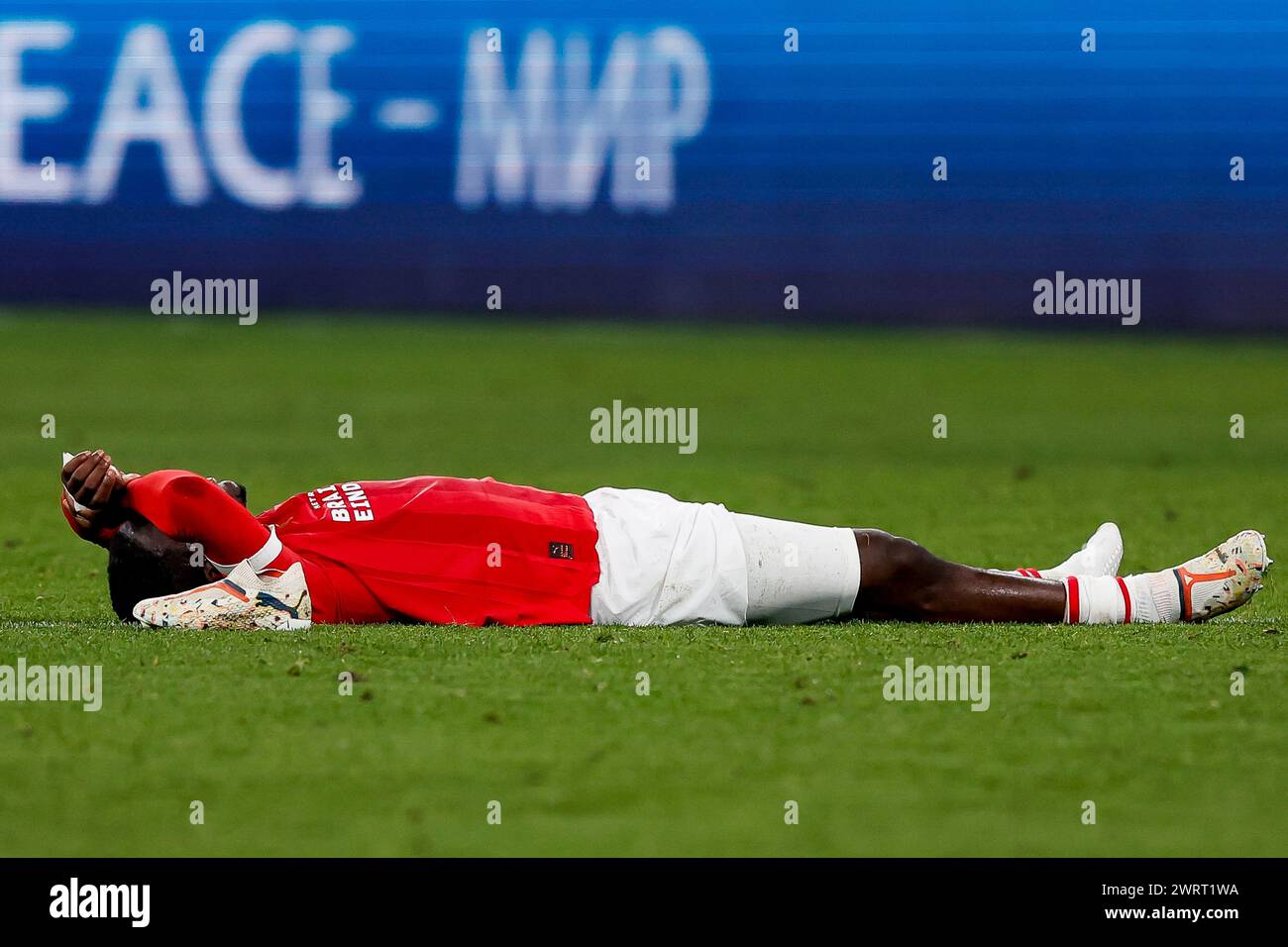 DORTMUND , GERMANY - MARCH 13: Isaac Babadi (PSV) looks on during the ...