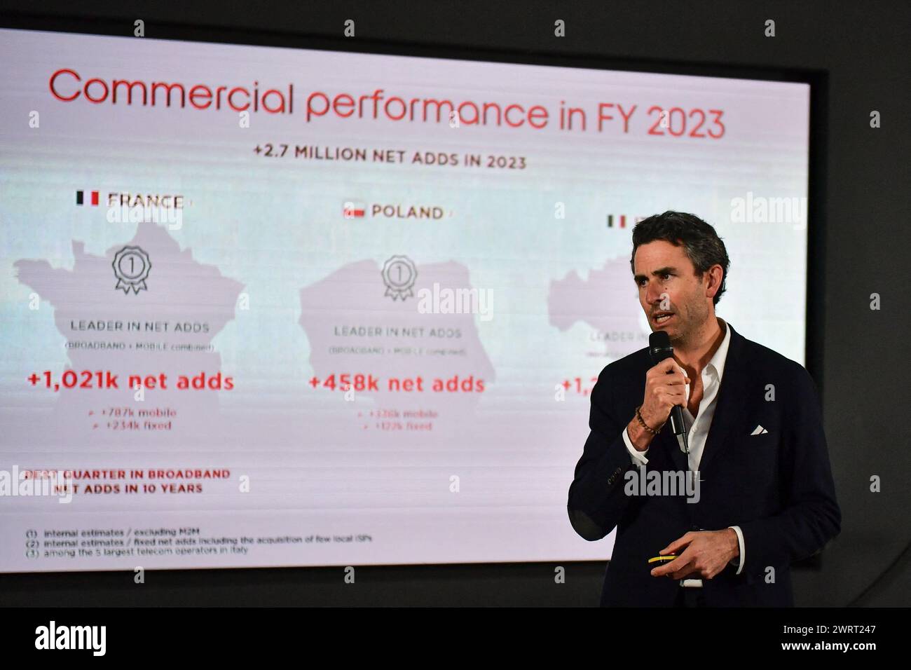 Paris, France. 14th Mar, 2024. General Manager, Free - iliad Group ...