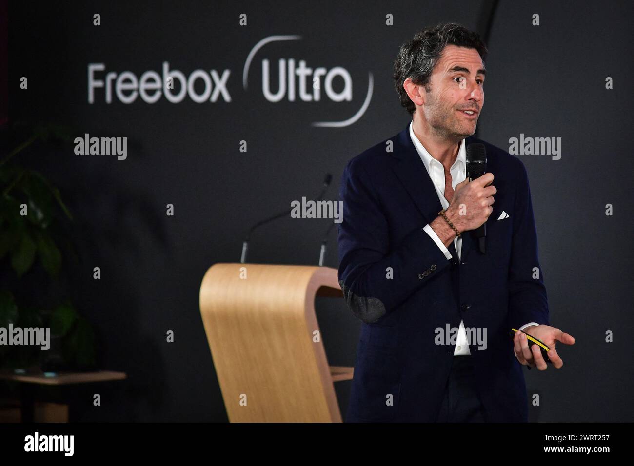 Paris, France. 14th Mar, 2024. General Manager, Free - iliad Group ...