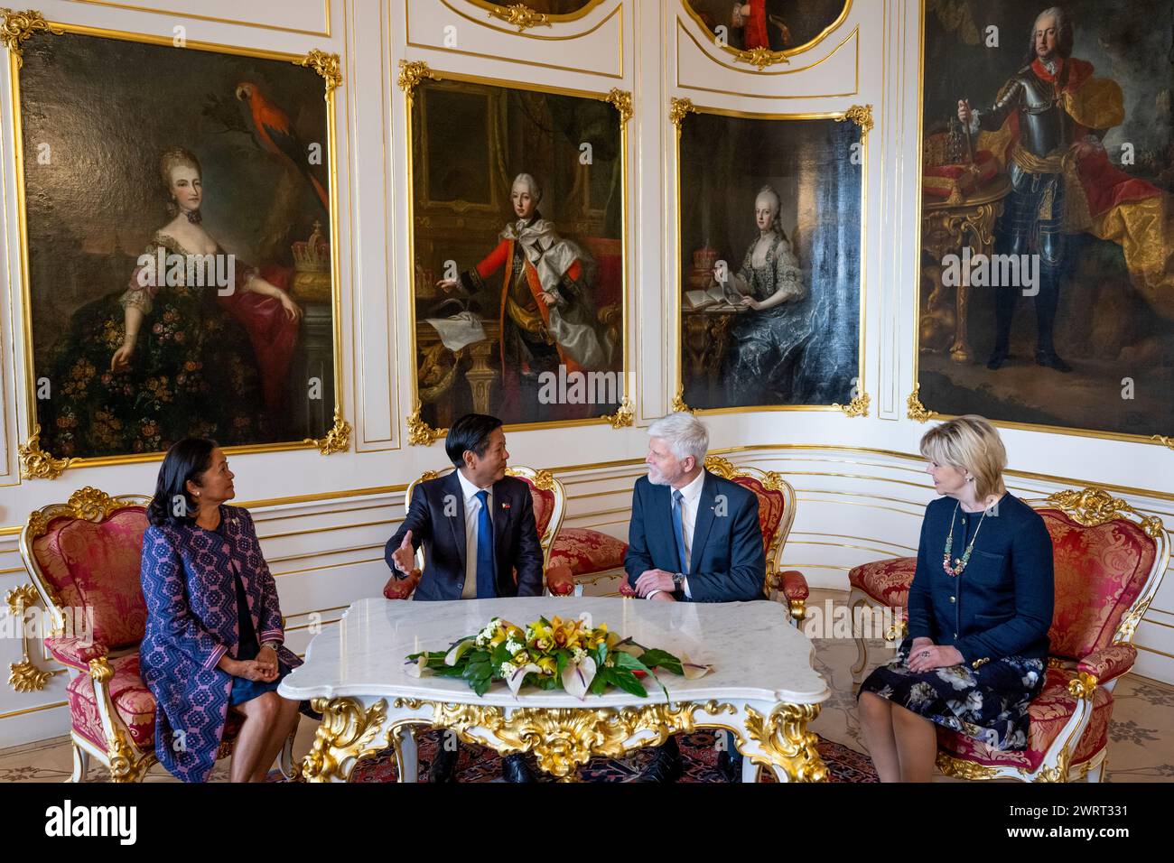 Prague, Czech Republic. 14th Mar, 2024. Czech President Petr Pavel ...