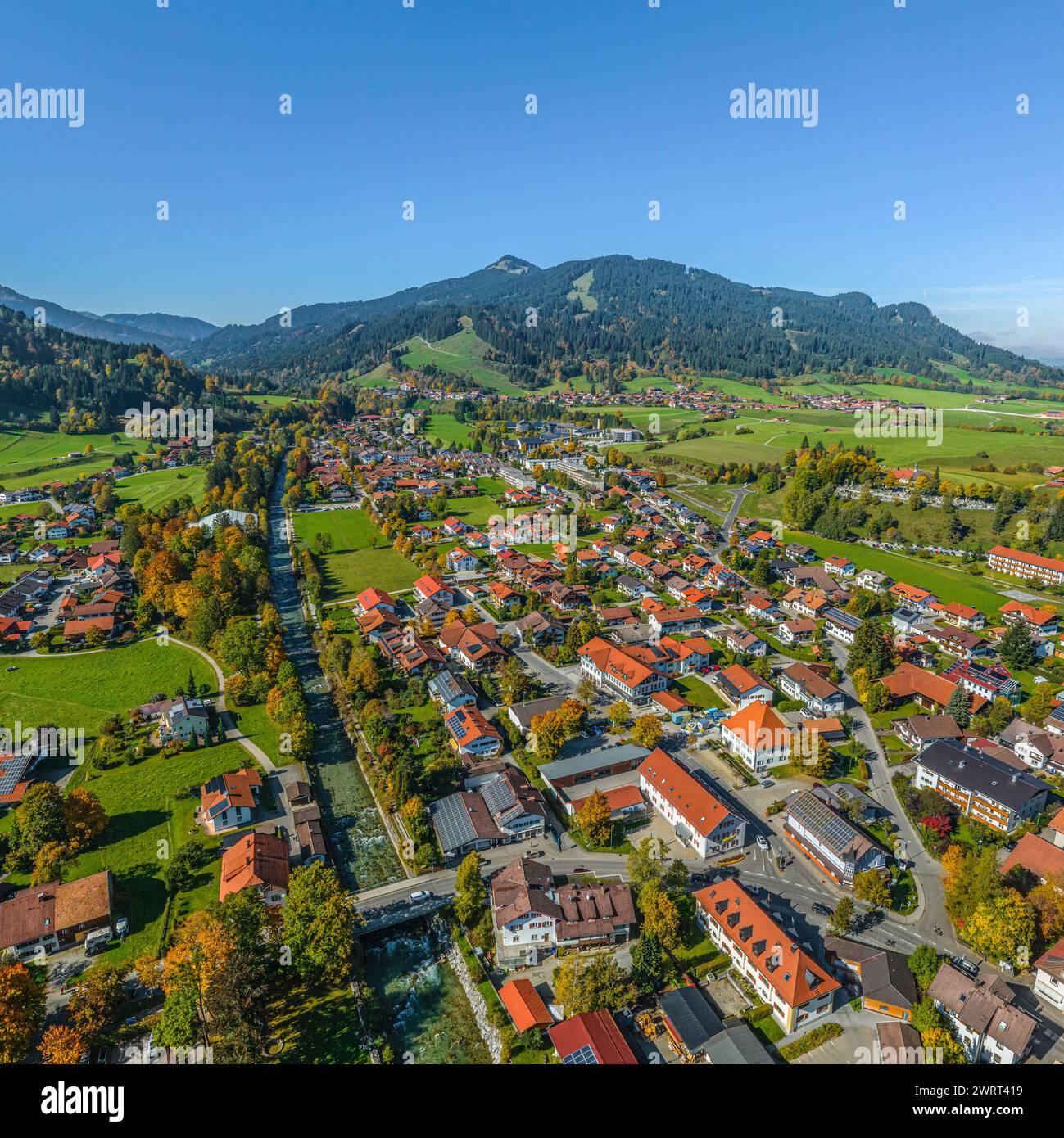 Autumnal atmosphere in and around Pfronten in Eastern Allgäu on the ...