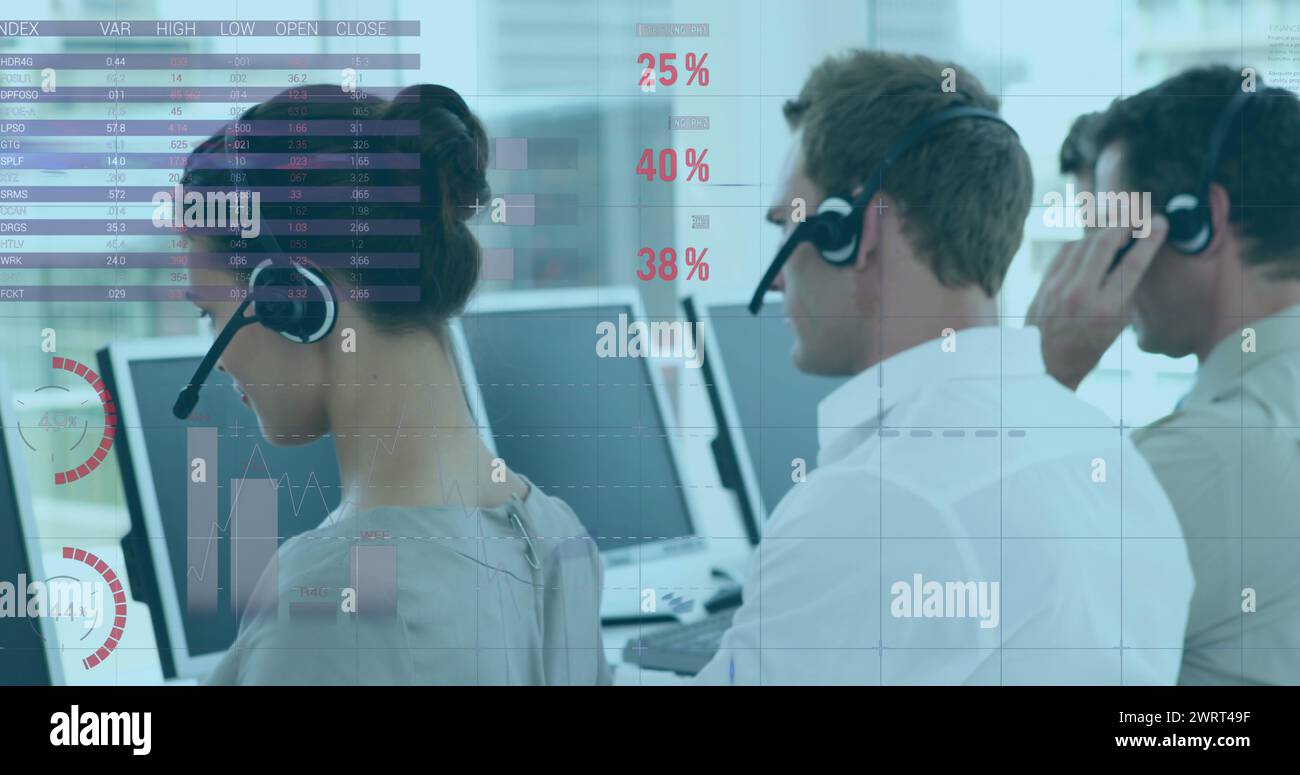 Digital graphs overlay hi-res stock photography and images - Alamy