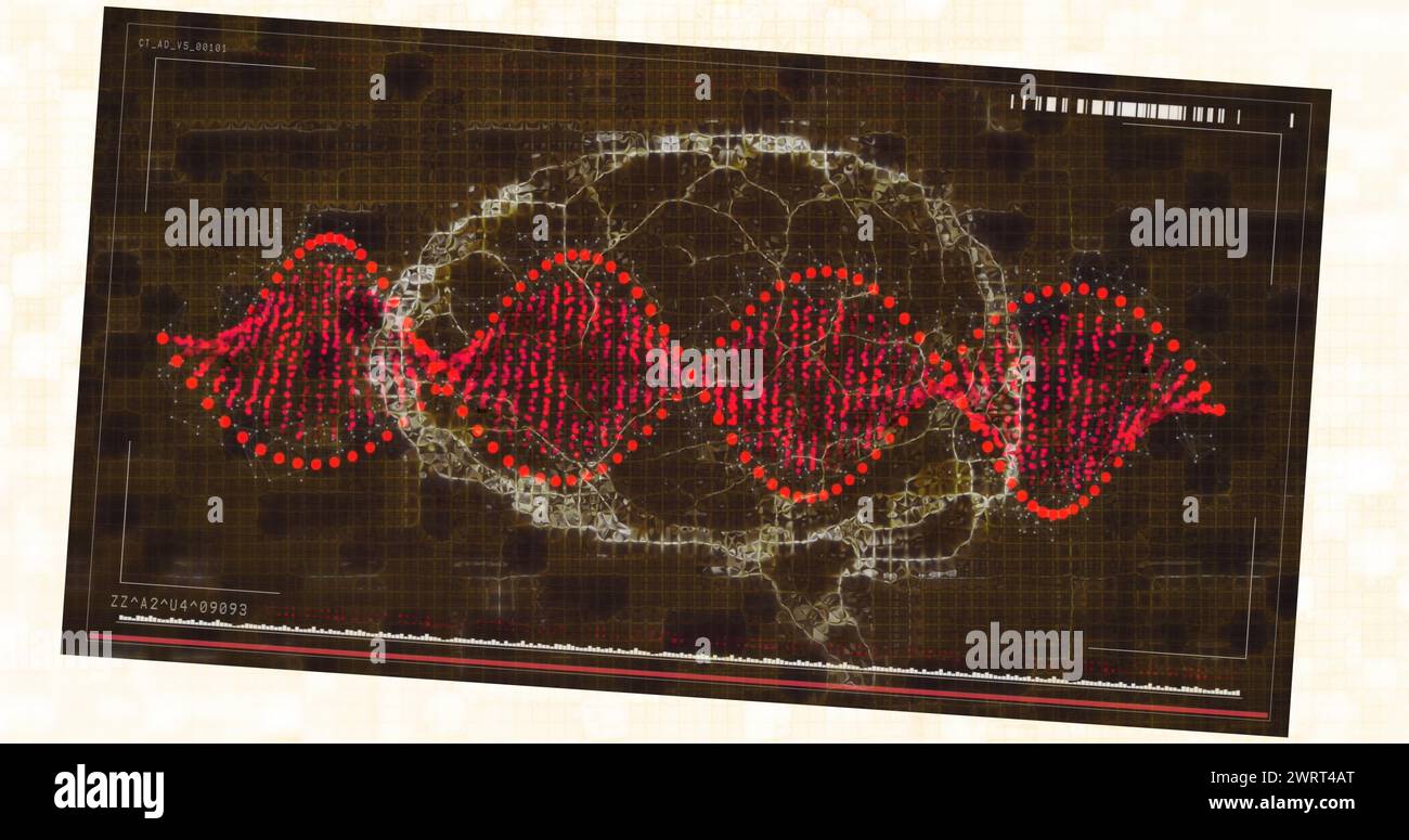 Image of brain over dna strand spinning Stock Photo - Alamy