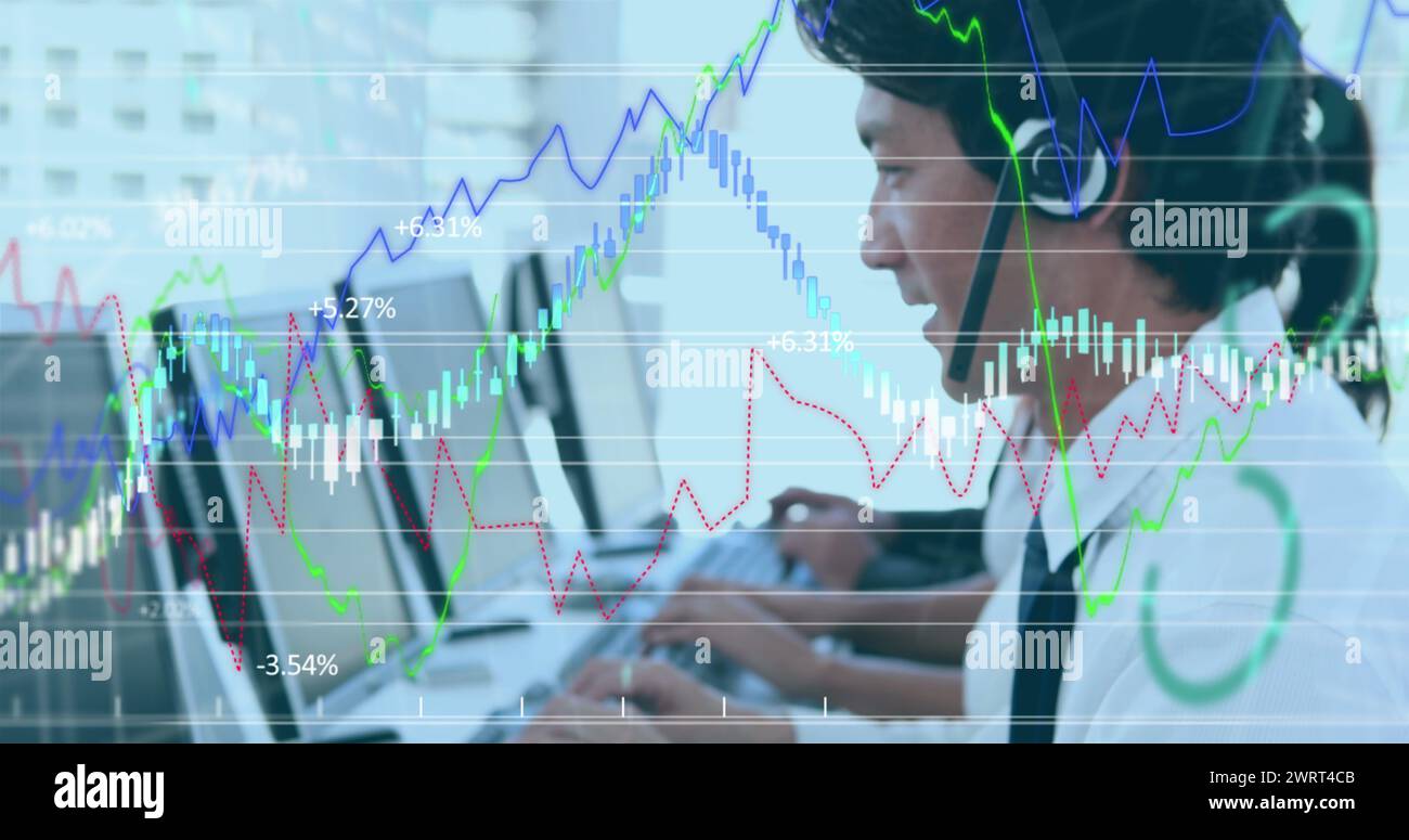 Digital composite group call center hi-res stock photography and images ...