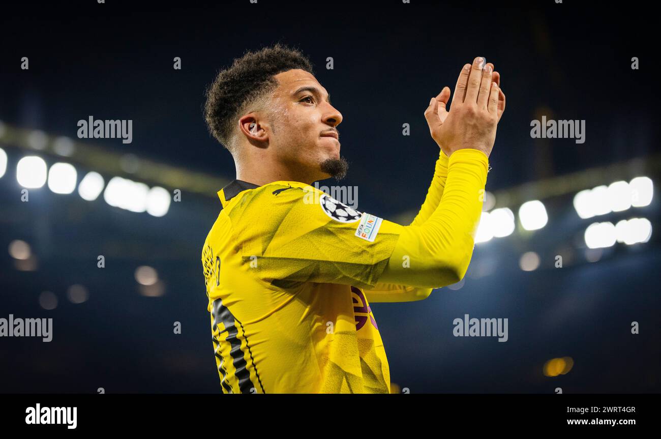 Dortmund, Germany. 13th Mar 2024. Jadon Sancho (BVB) Borussia Dortmund ...
