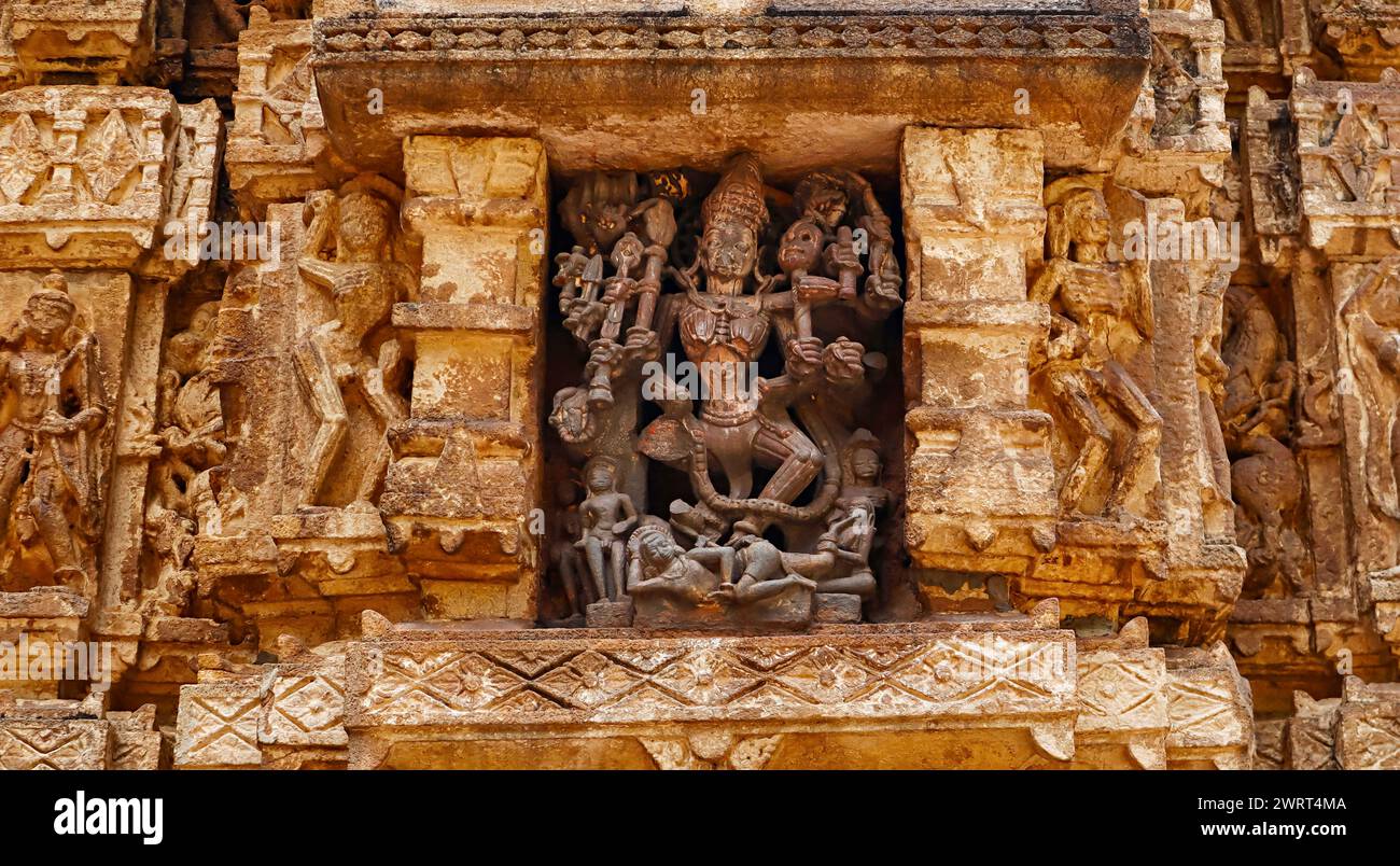 Sculpture of Goddess Chamunda on the Bhoramdeo Temple, Chaura ...